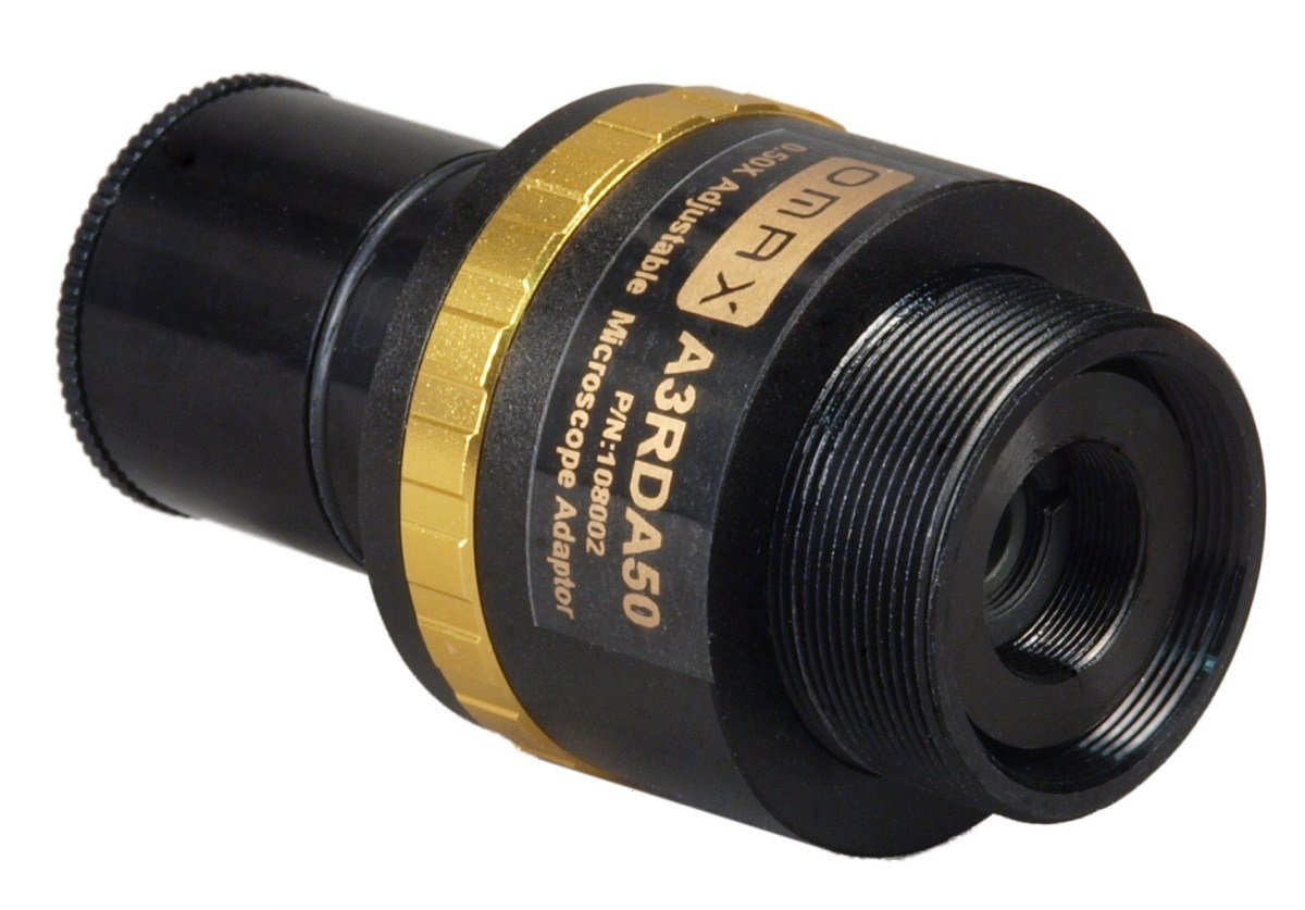 OMAX 0.5X Adjustable Reduction Lens for Microscope Camera