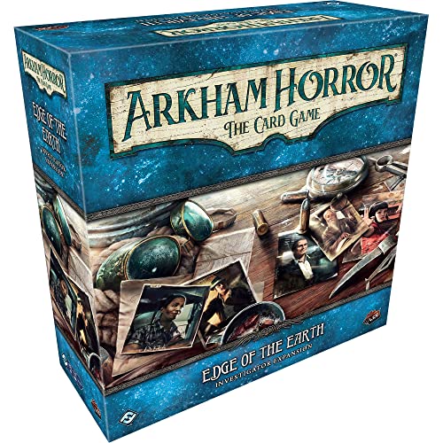 Fantasy Flight Games Arkham Horror The Card Game Edge of The Earth Investigator Expansion - Unleash New Terrors! Lovecraftian Cooperative LCG, Ages 14+, 1-4 Players, 1-2 Hour Playtime, Made
