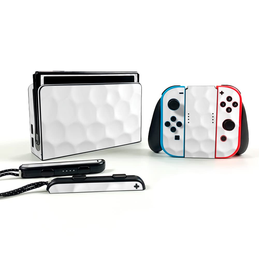 MightySkins Skin Compatible with Nintendo Switch OLED - Golf | Protective, Durable, and Unique Vinyl Decal wrap Cover | Easy to Apply, Remove, and Change Styles | Made in The USA