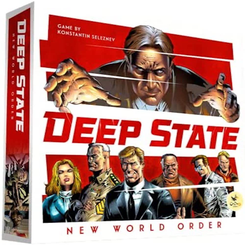 CrowD Games Deep State: New World Order | Strategy Board Game | Ages 14 and up | 1–5 Players | Average Playtime 40–75 Min | Made