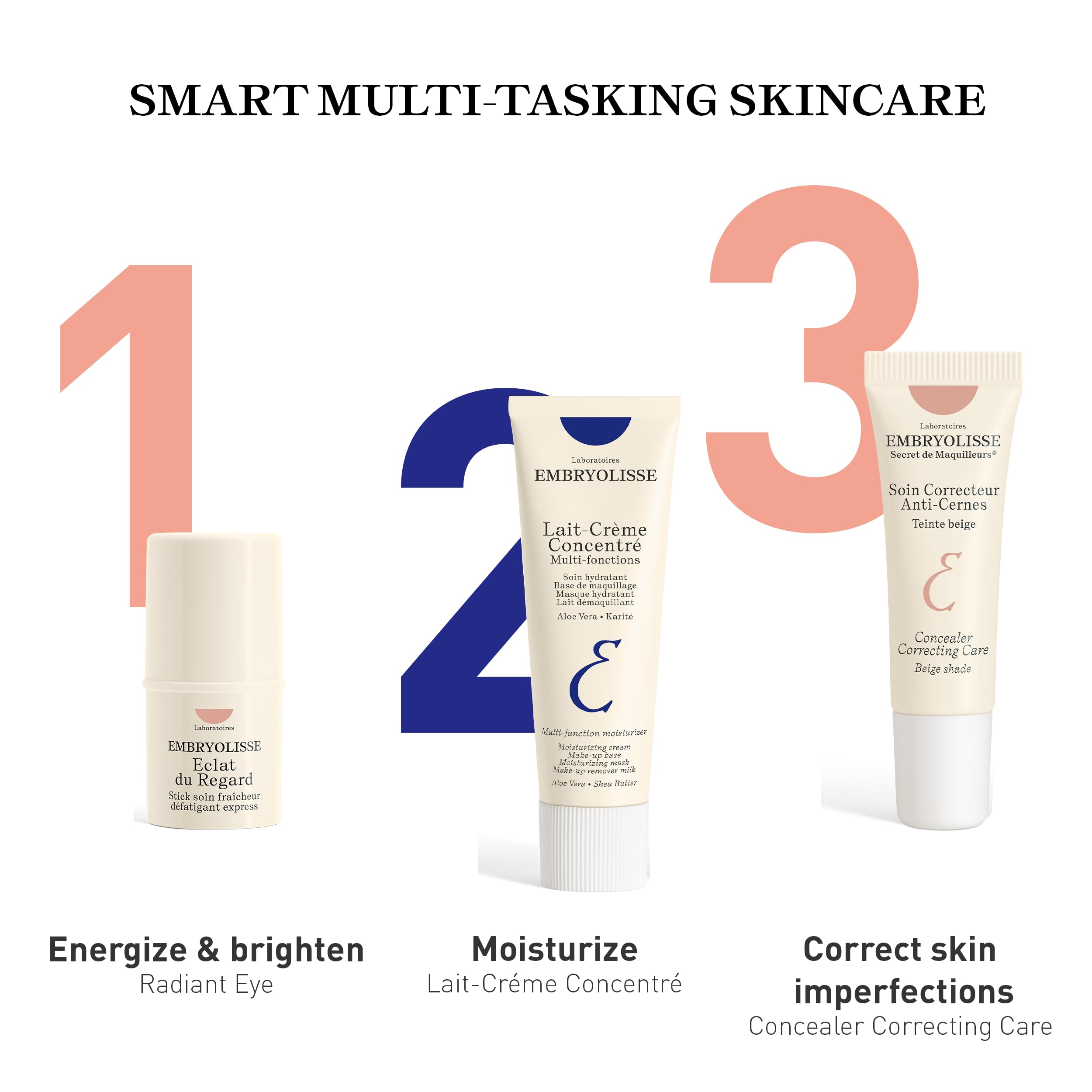 Embryolisse Radiant Eye Stick. Under Eye Makeup Primer to Refresh and Reduce Dark Circles and Puffiness. Fragrance-Free, 0.15 Oz