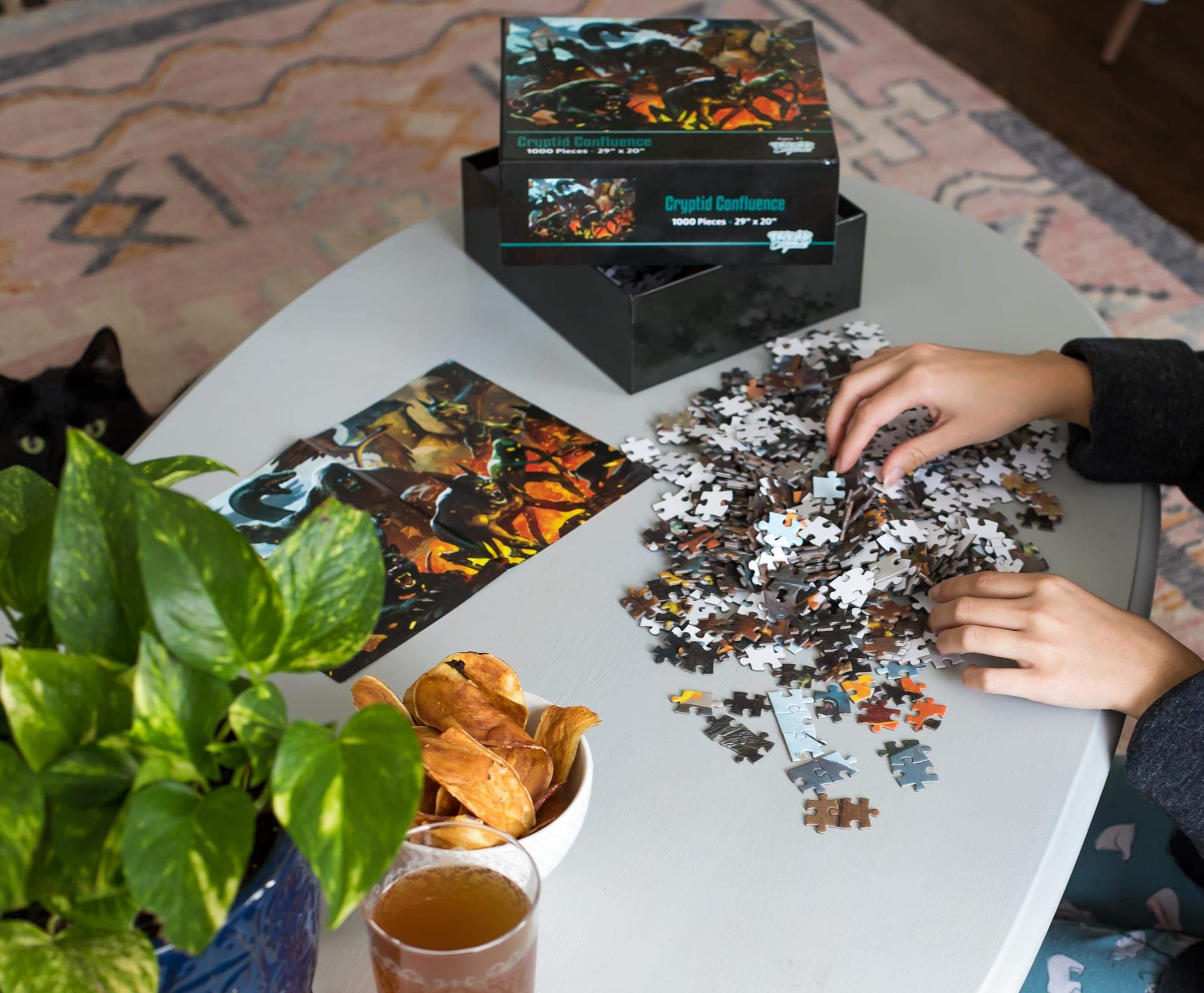 Cryptid Confluence and Monster Legends 1000 Piece Jigsaw Puzzle Toy | Fun Quarantine Gifts | Brain Teaser for Family Game Night