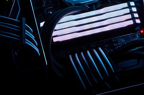 CORSAIR Premium Individually Sleeved PSU Cables Starter Kit – White/Black, 2 Yr Warranty, for Corsair PSUs