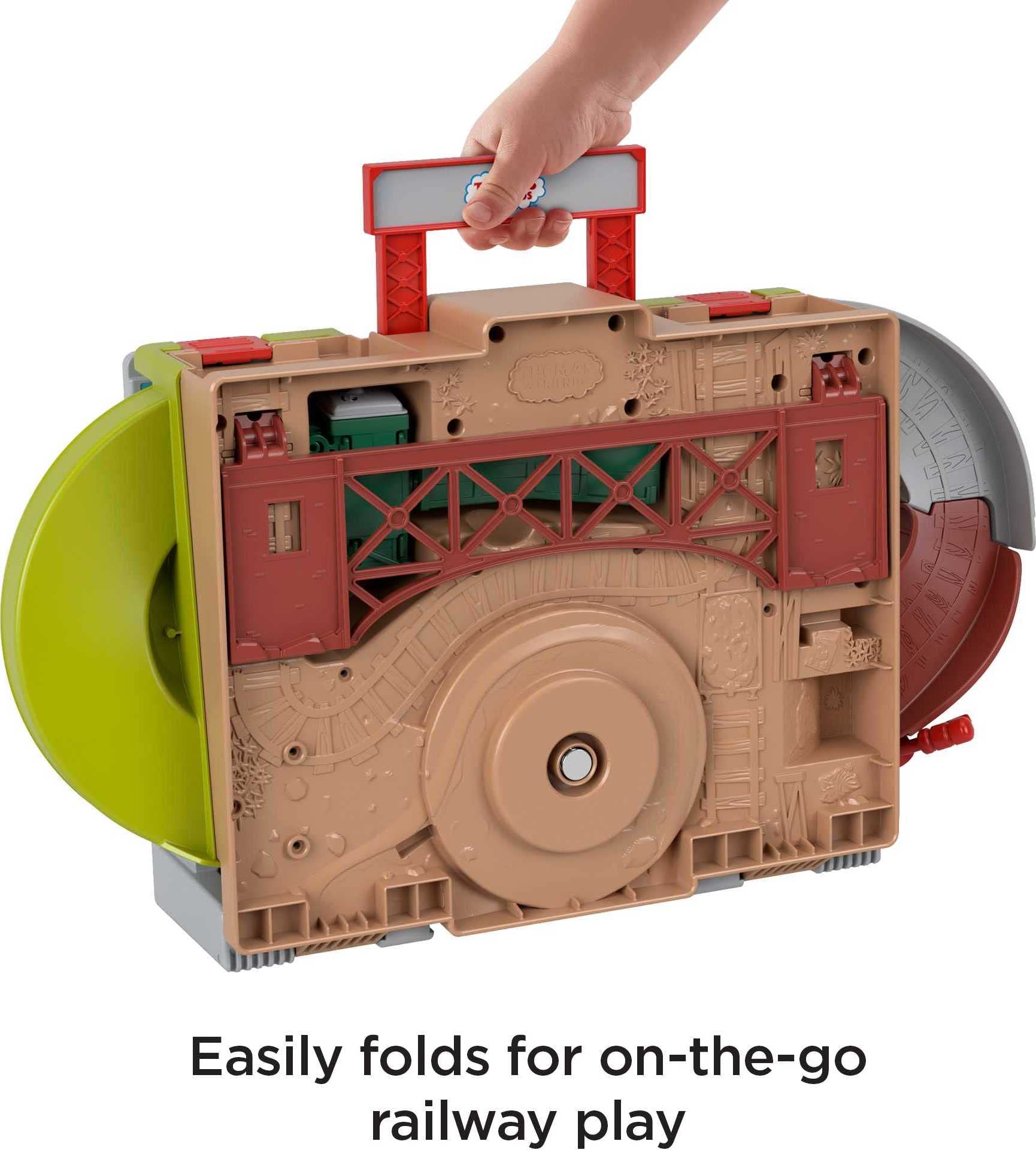 Thomas & Friends Sodor Take-Along Train Set With Diecast Push-Along Thomas Engine For Preschool Kids Ages 3+ Years