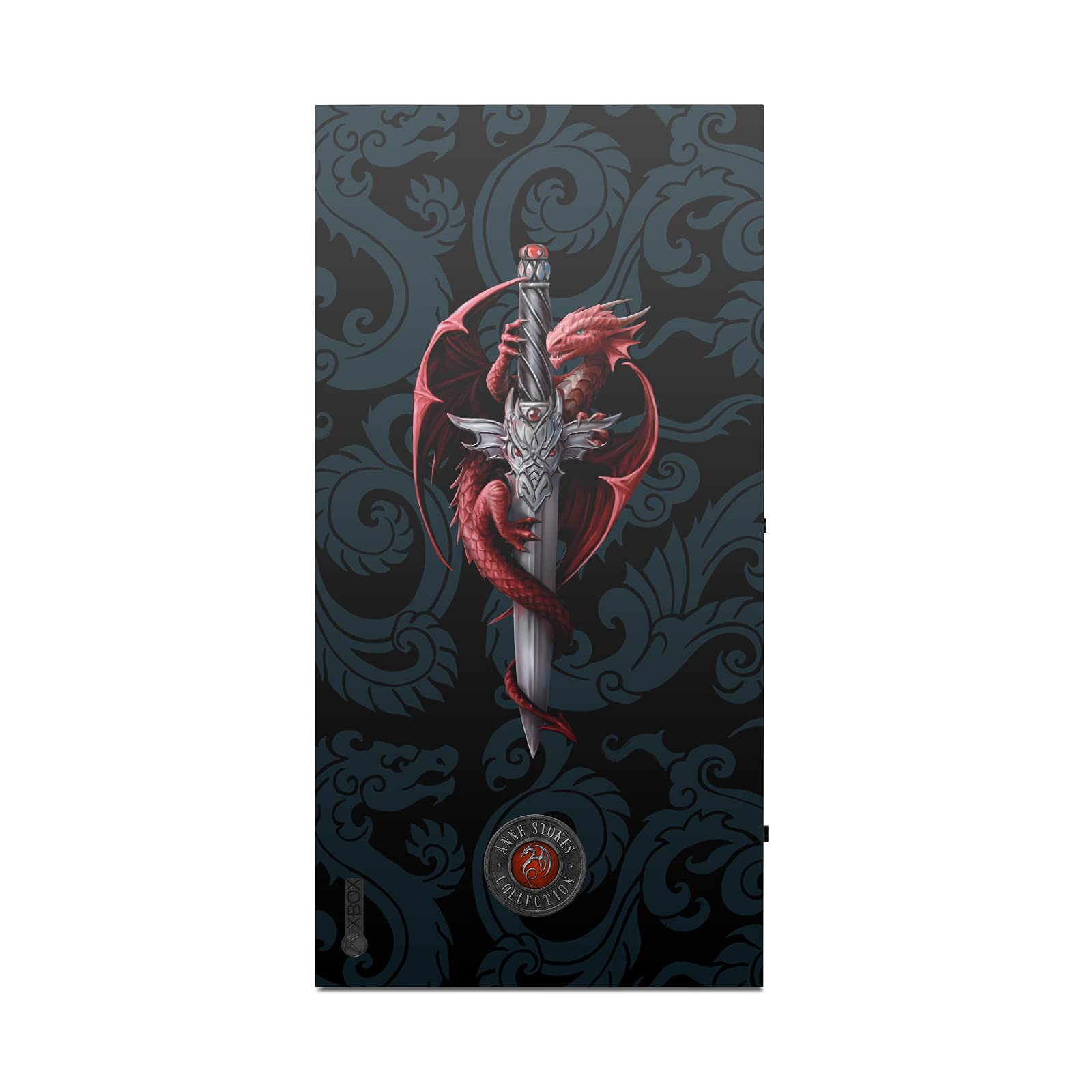Head Case Designs Officially Licensed Anne Stokes Dragon Dagger Art Mix Matte Vinyl Sticker Gaming Skin Case Cover Compatible with Xbox Series X Console