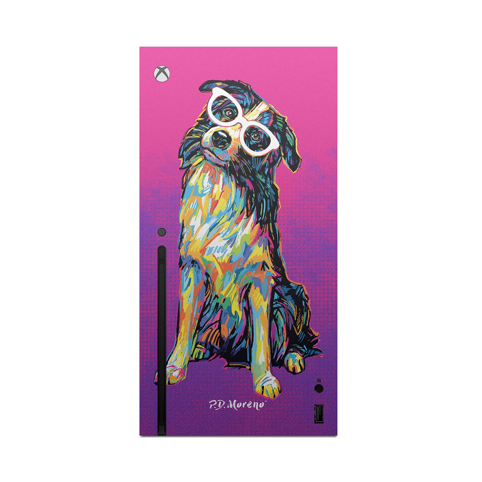 Head Case Designs Officially Licensed P.D. Moreno Border Collie Animals II Vinyl Sticker Gaming Skin Decal Cover Compatible With Xbox Series X Console