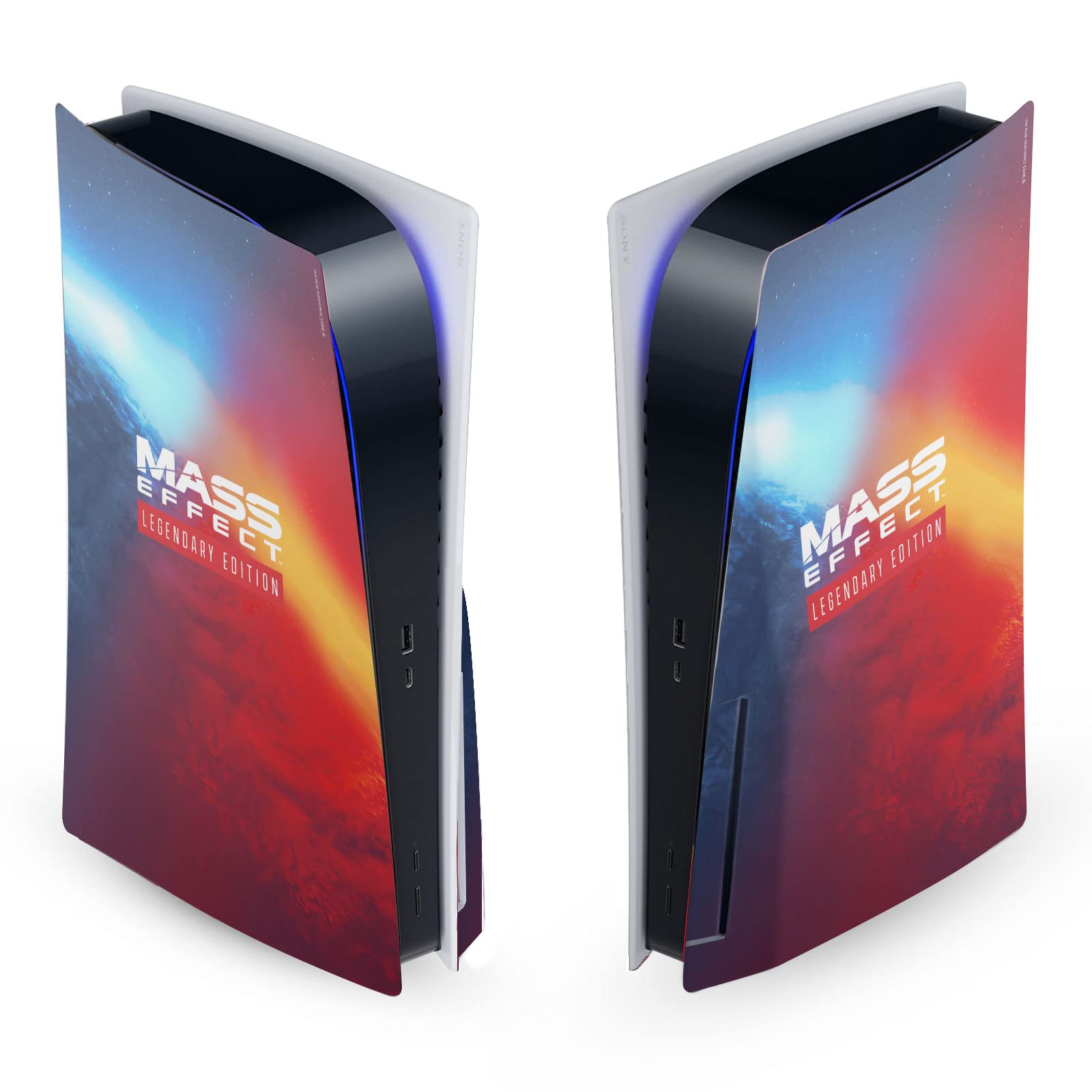 Head Case Designs Officially Licensed EA Bioware Mass Effect Logo Key Art Legendary Graphics Vinyl Faceplate Sticker Gaming Skin Decal Cover Compatible With Sony PlayStation 5 PS5 Disc Edition Console