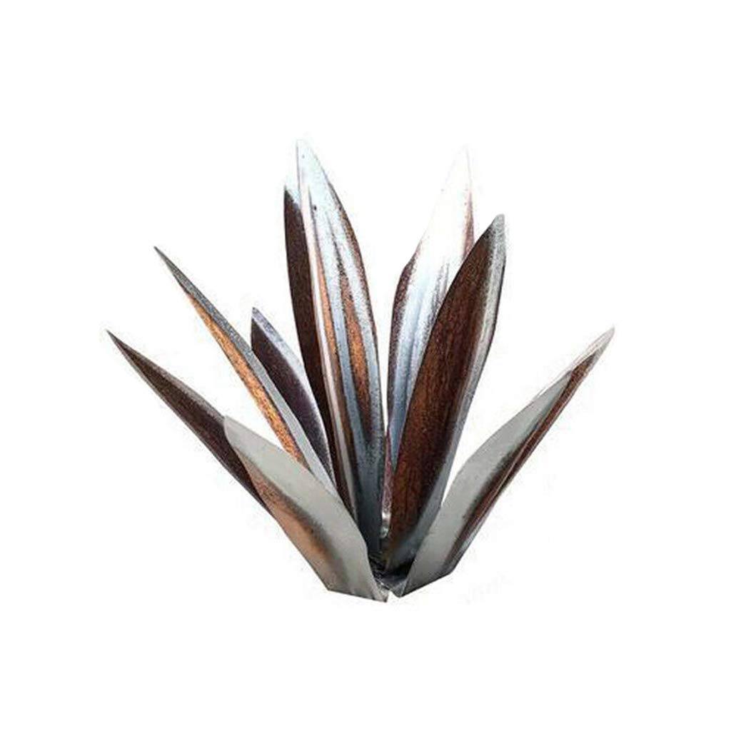 CUCUDAI Simulation Art Agave Plant Ornaments DIY Rustic Metal Sculpture for Outdoor Patio Yard Garden Decoration Stakes Lawn Statue Home Decor