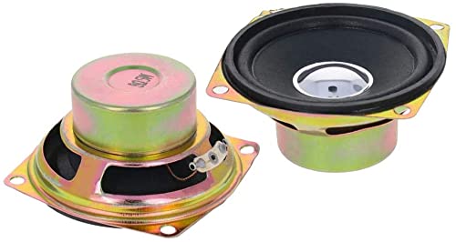 Heyiarbeit 2Pcs 5W 8 Ohm DIY Magnetic Speaker Audio Speakers 66mm Diameter Round Shape Replacement Loudspeaker