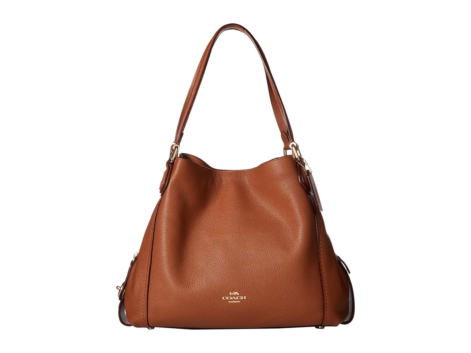 COACH Pebbled Leather Edie 31 Shoulder Bag Li/1941 Saddle One Size