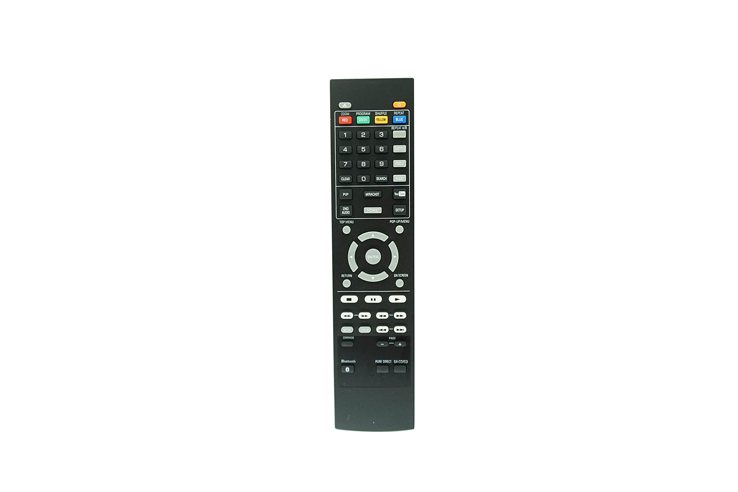HCDZ Replacement Remote Control for Yamaha BDP127 ZQ021300 BD-A1060 BD-A1020 BDP126 ZQ021300 BD-A1040 Blu-ray BD DVD Disc Player