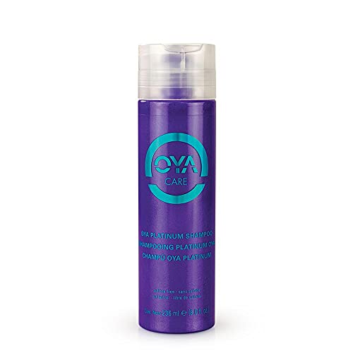 OYA PLATINUM Shampoo 236 ml Silver Shampoo Gentle Cleansing Toning Shampoo For Blonde Hair - Neutralizing Shampoo for Brassy and Yellowing Tones - Hair Toner for Blond Highlighted and Silver Hair