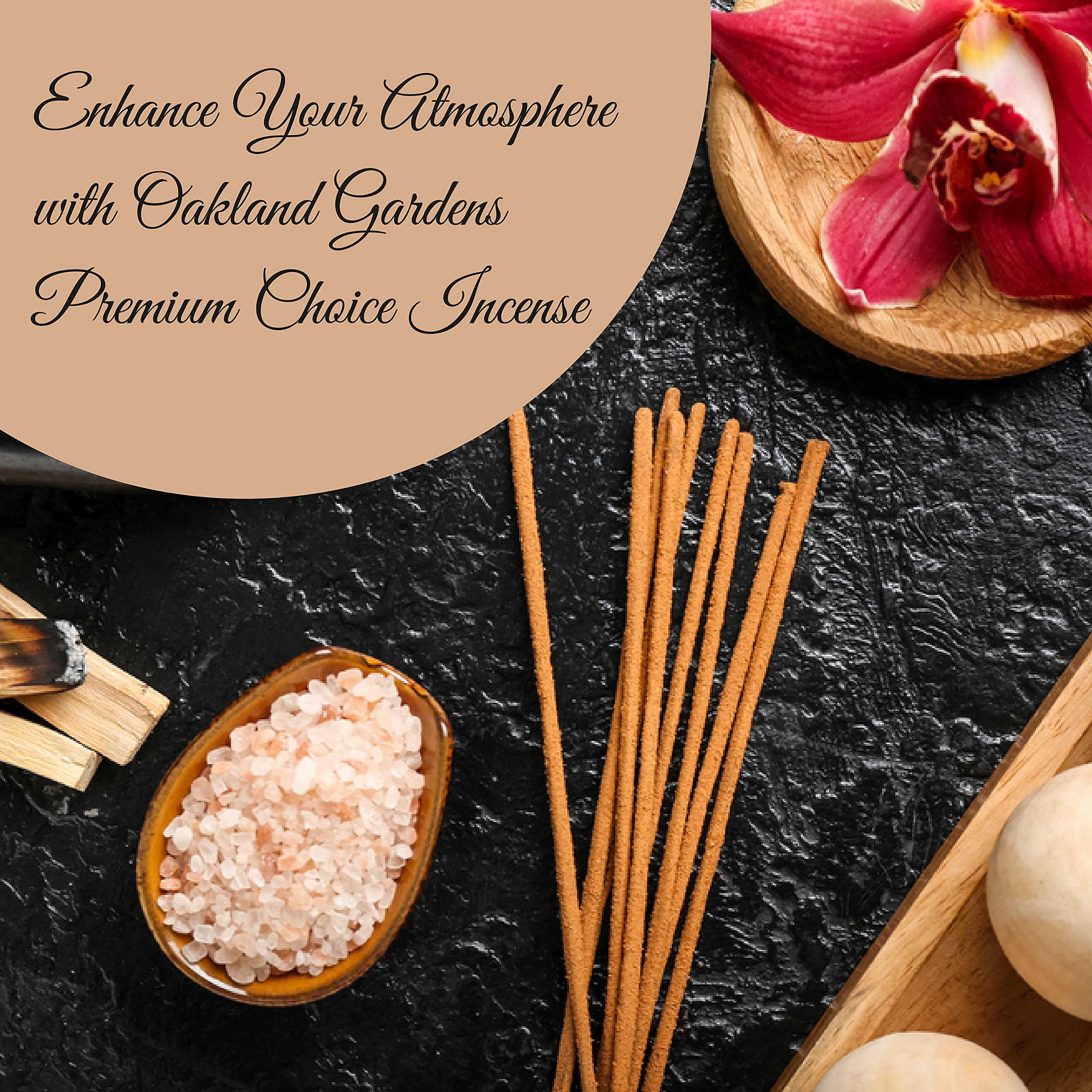 Natural Premium Incense By Oakland Gardens (M) Mandarin, Oakland Gardens Premium Hand Dipped Incense Sticks, You Choose The Quantity (100)