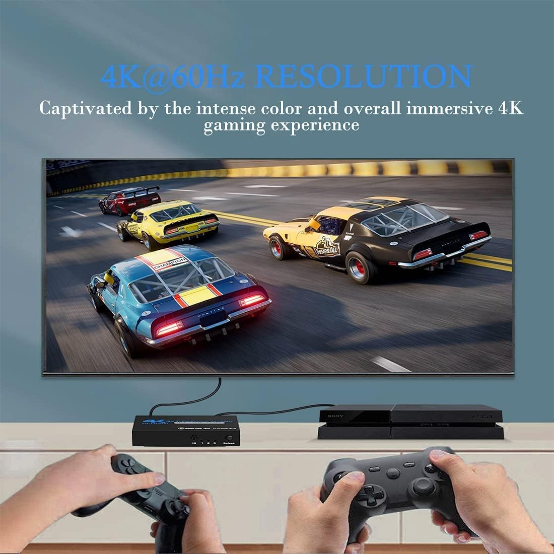 HDMI Switch 4K@60Hz, NEWCARE HDMI Switch with Remote Control, 3 Port HDMI Switcher Selector, Supports 4K, 3D, HDCP2.2, HDMI2.0, HDR, Auto for Fire Stick, HDTV, PS4/5, Game Consoles, PC