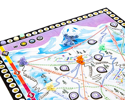 Skull Canyon Ski Fest Board Game - Race Down the Slopes and Conquer the Mountain! Strategy Game for Kids and Adults, Ages 14+, 2-4 Players, 45-90 MInute Playtime, Made by Pandasaurus Games