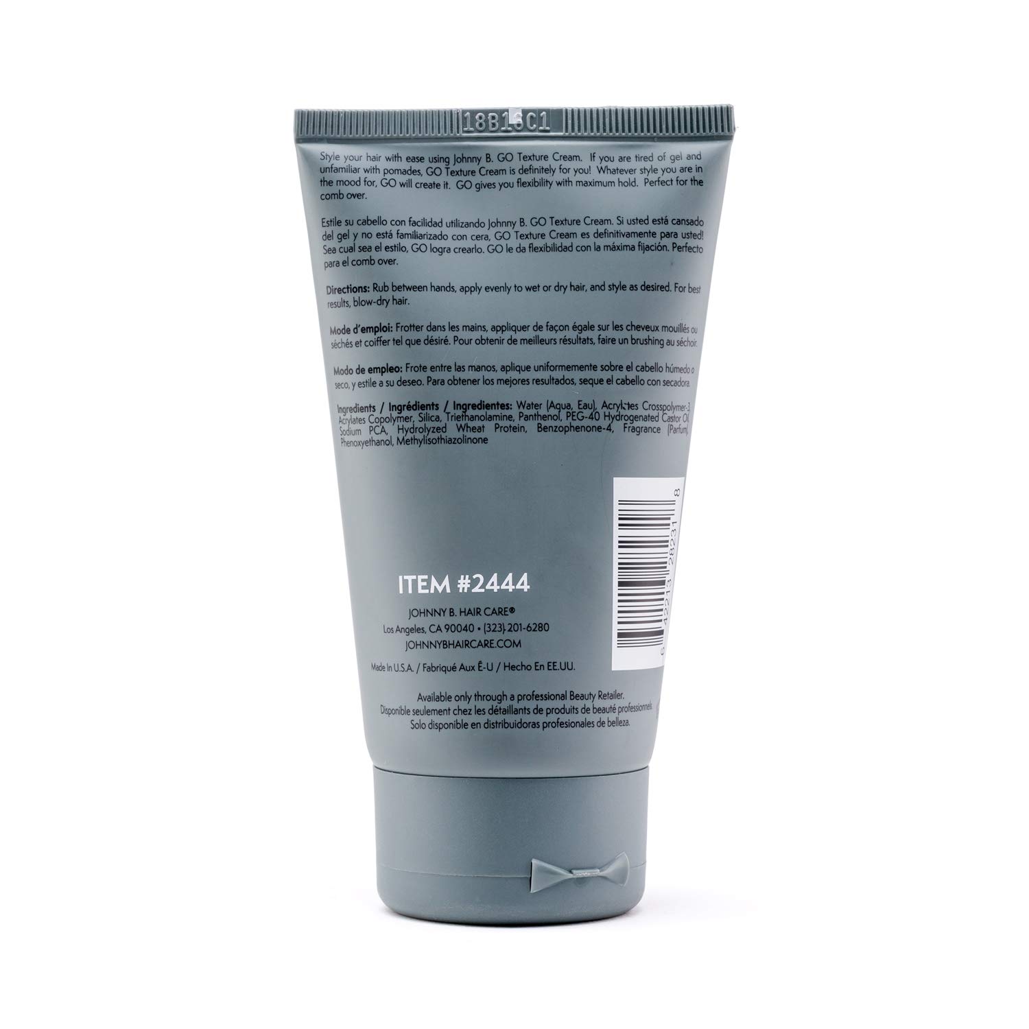 JOHNNY B. Go Texture Hair Cream 3.3 oz.