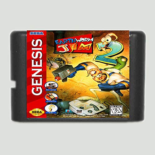 Earth Worm Jim 2 16 Bit Game Card For Sega Mega Drive & Sega Genesis