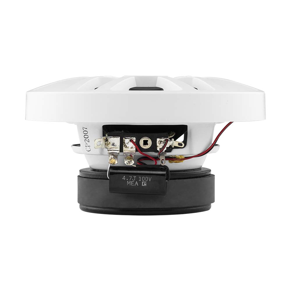 DS18 MP4/WH White Marine Speaker - 4", 2-Way, 150W Max, 100% UV Stable, IPX5 Marine, 4 Ohms - for All Elements, UTV, ATV & Jeeps (2 Speakers)