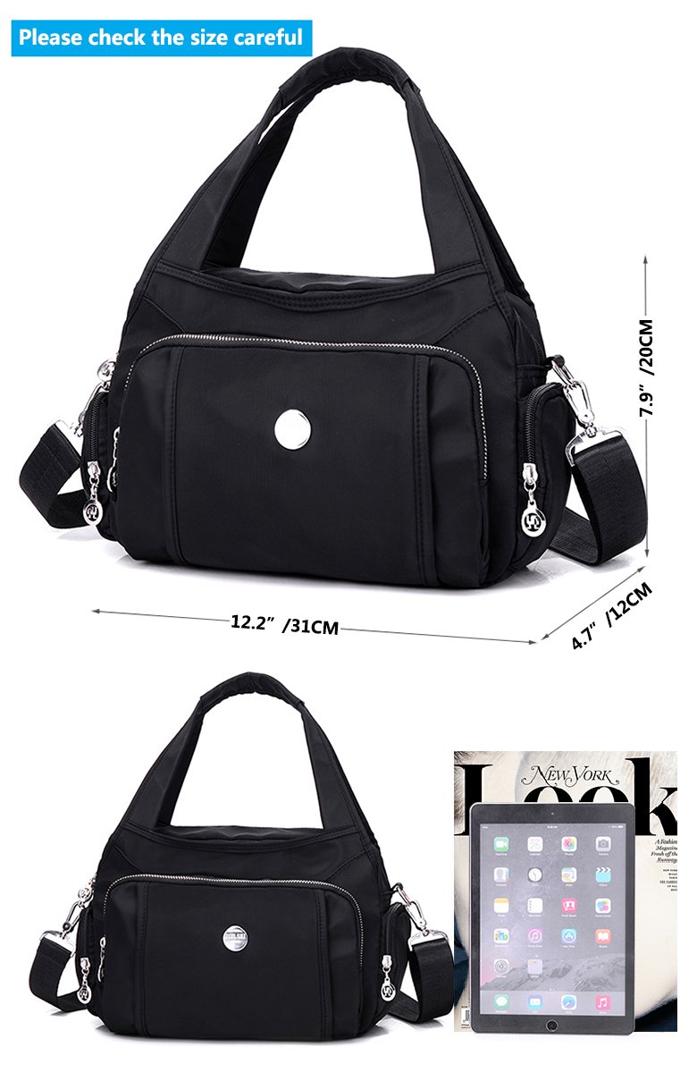 Collsants Crossbody Bag for Women Tote Shoulder Handbag Everyday Purse Lightweight Nylon Water Resistant