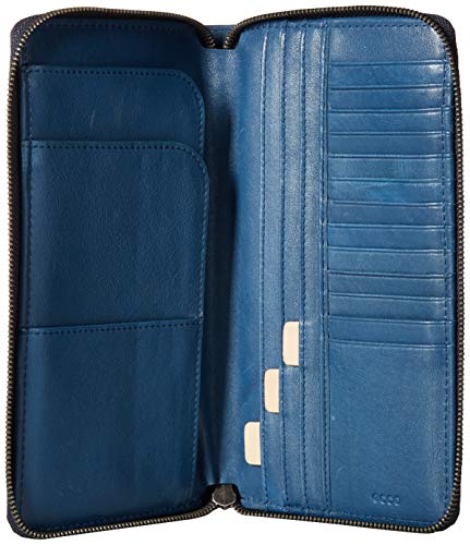 ECCO Casper Travel Wallet, Retro Blue