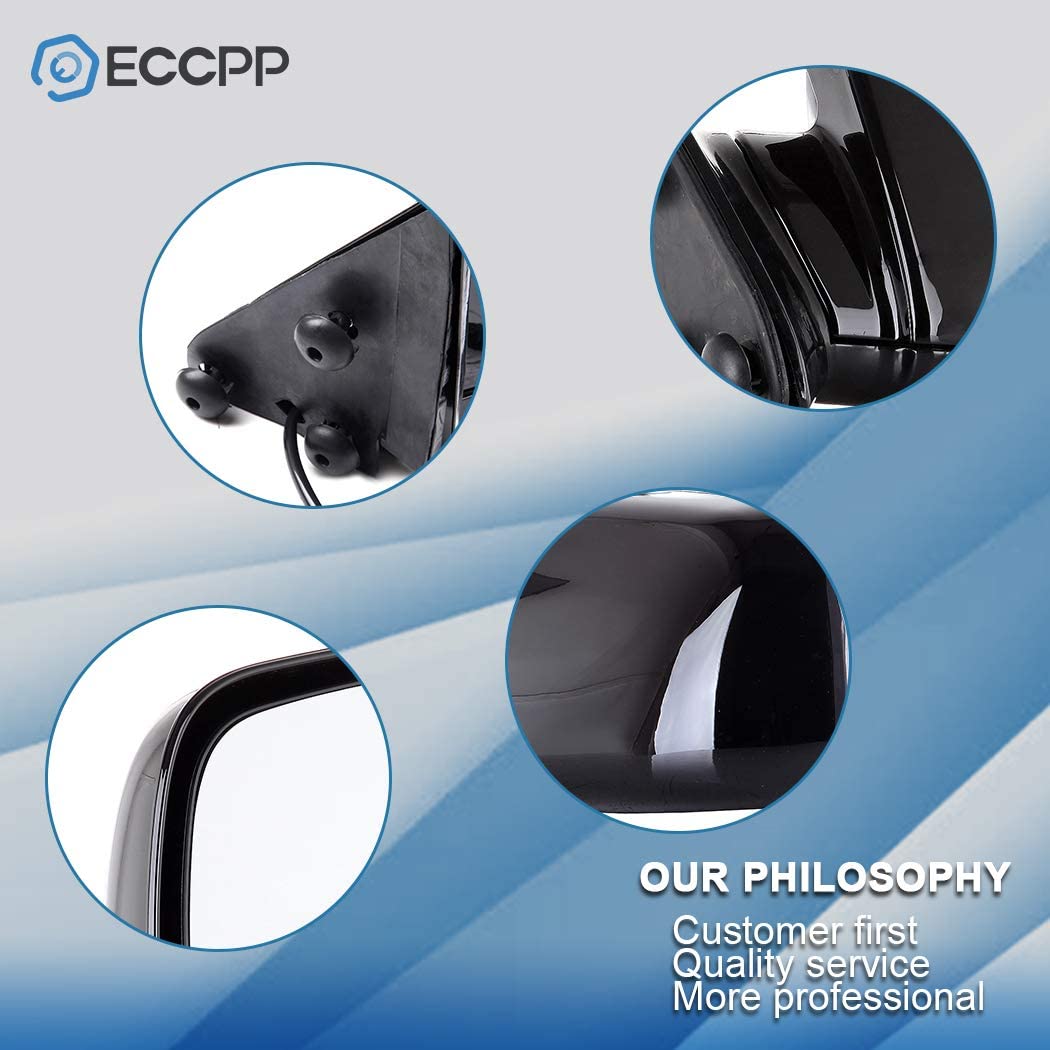 ECCPP Driver and Passenger Power Side View Mirrors Replacement Replacement fit For Chevy For GMC Pickup Truck SUV 15764757 15764758
