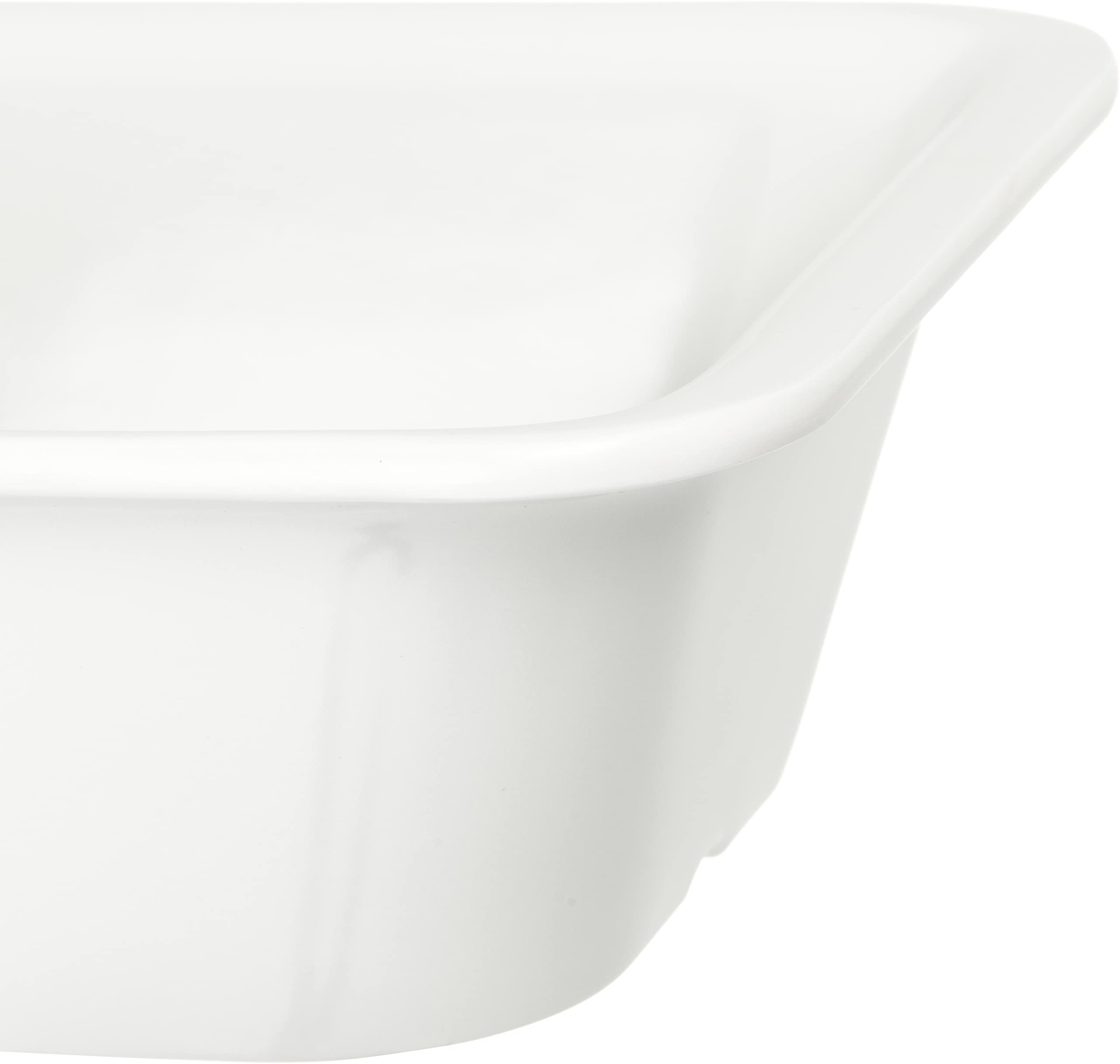 Carlisle FoodService Products 5552837 Balsam Melamine Half-Size Long Food Pan, Bavarian Cream