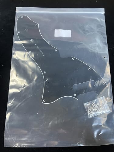 FLEOR 3ply Black TL Pickguard Guitar Pick Guard Plate with Screws Fit 69 TL Thinline Re-issue Guitar Part