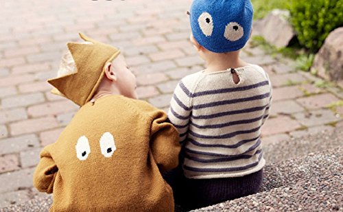 June Bloomy Baby First Birthday Party Knitted Hat 1st Crown Headband Beanie Warm Cap (Yellow)