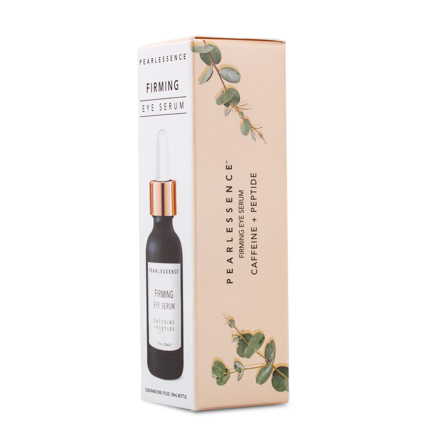 Pearlessence Firming Eye Serum with Caffeine + Peptide – Rejuvenates Puffy Eyes & Reduces Under Eye Bags | Made in USA & Cruelty Free (1oz)