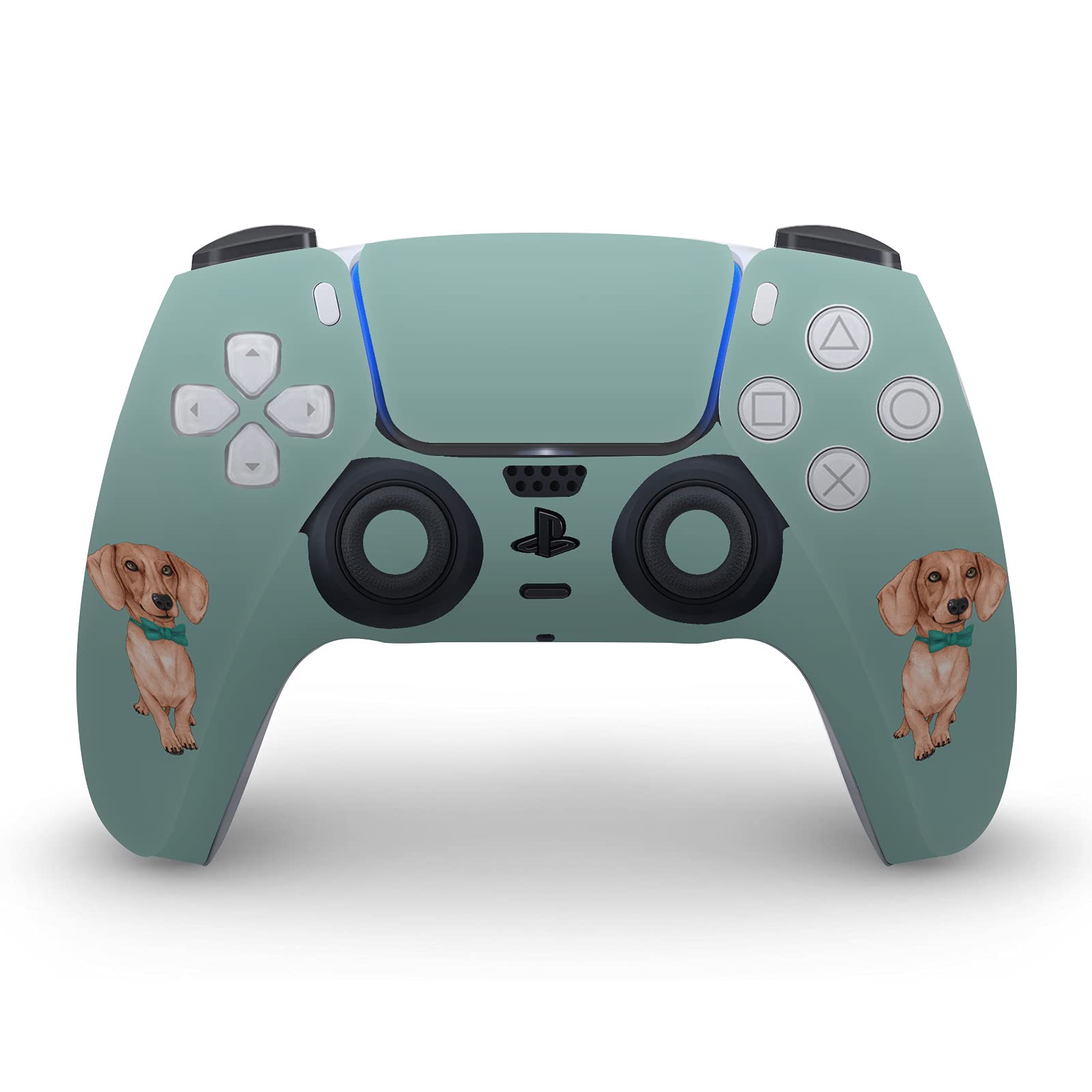 Head Case Designs Officially Licensed Barruf Dachshund, The Wiener Art Mix Vinyl Faceplate Gaming Skin Decal Compatible With Sony PlayStation 5 PS5 Digital Edition Console and DualSense Controller