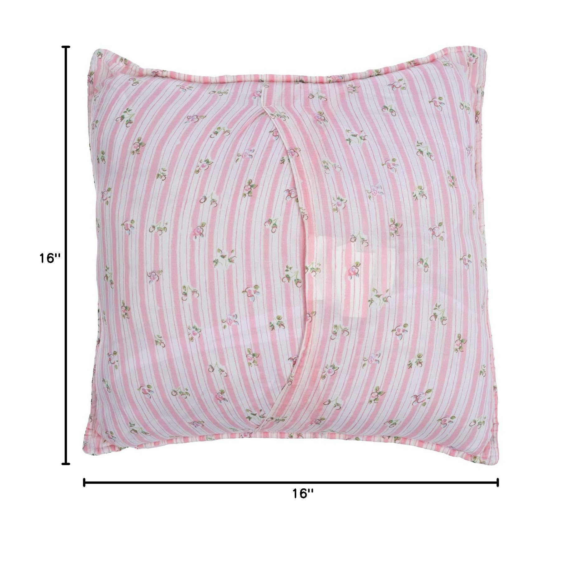 Cozy Line Home Fashions Pink Rose Romantic Ruffle Floral Flower Decor Pillow (Pink Lace, Decor Pillow - 1pc)