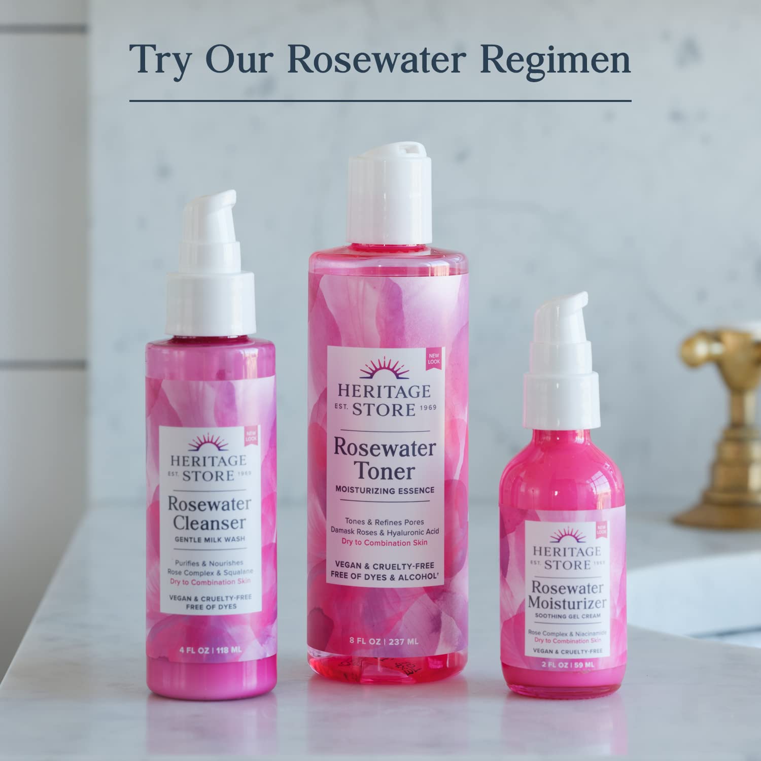 Heritage Products Rosewater And Glycerin - 8 Fl Oz