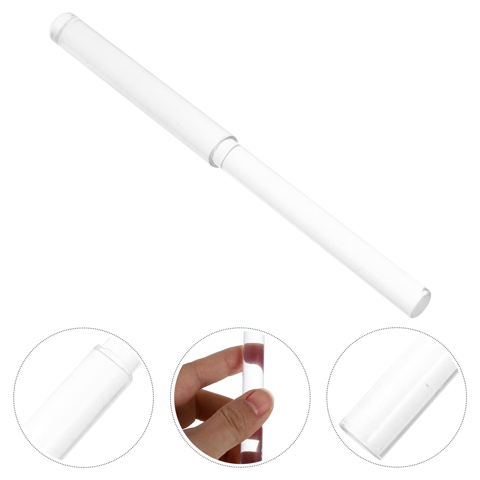 Vaguelly Singing Mallet Crystal Singing Pyramid Striker Crystal Singing Striker Meditation Pyramid Stick Percussion Instrument Mallet for Prayer Yoga Meditation