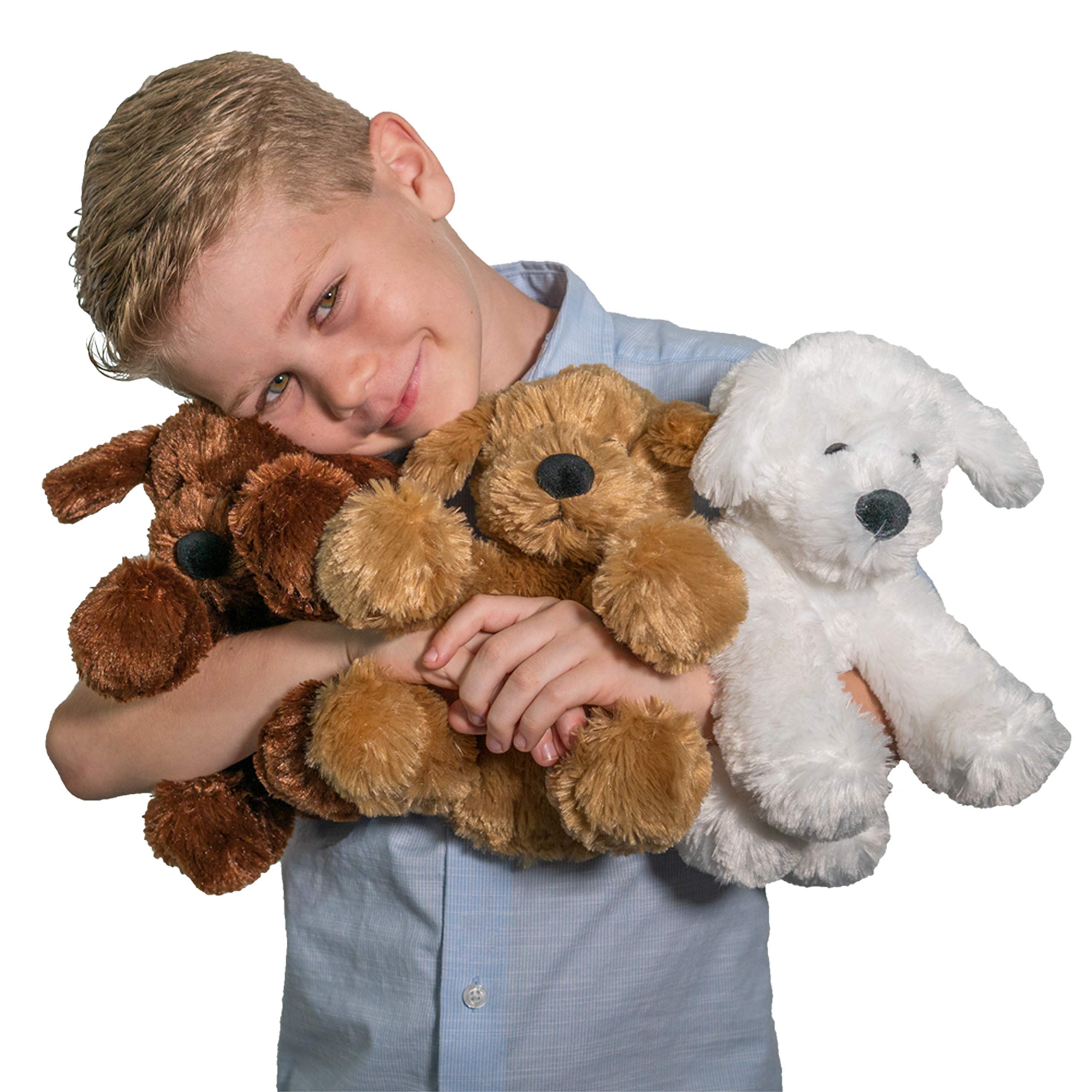 Fluffuns Puppy Dog Stuffed Animals - Stuffed Dog Plush Toys - 9 Inches (Brown)