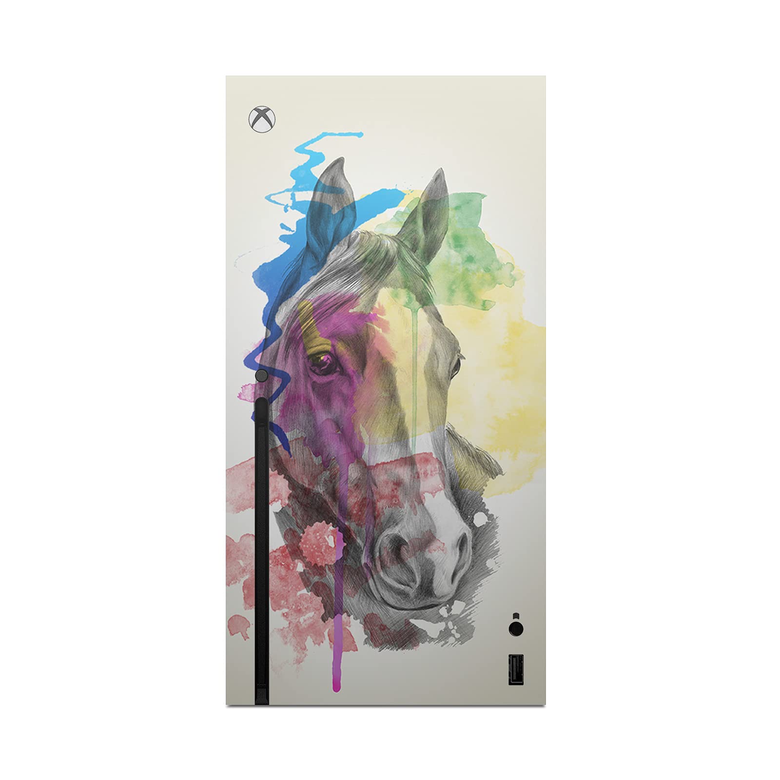 Head Case Designs Officially Licensed Mark Ashkenazi Horse Art Mix Vinyl Sticker Gaming Skin Decal Cover Compatible With Xbox Series X Console and Controller Bundle