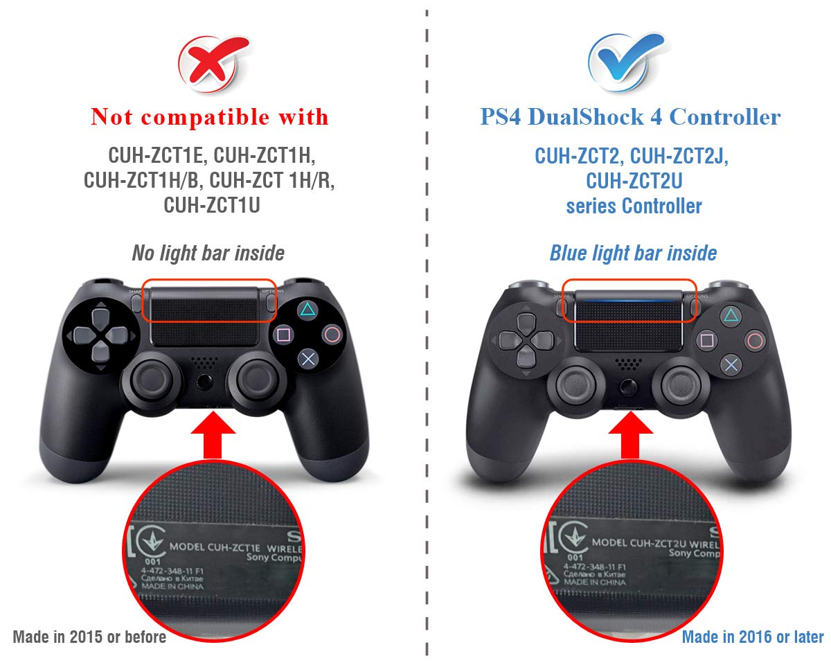 ElecGear 1PC Replacement Battery Pack for PS4 Controller V4, 1500mAh Li-ion Rechargeable Battery for PlayStation 4 DualShock CUH-ZCT2 Series LIP1522 with Small Plug, Repair Tool Kit Included