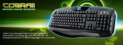 E-Blue Cobra Reinforcement-R Backlit Gaming Keyboard (EKM705BKUS-IU)