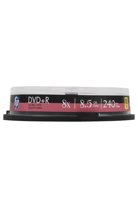 Hewlett Packard DVD+R Double-Layer 8X, 10 Pieces in Cake Box