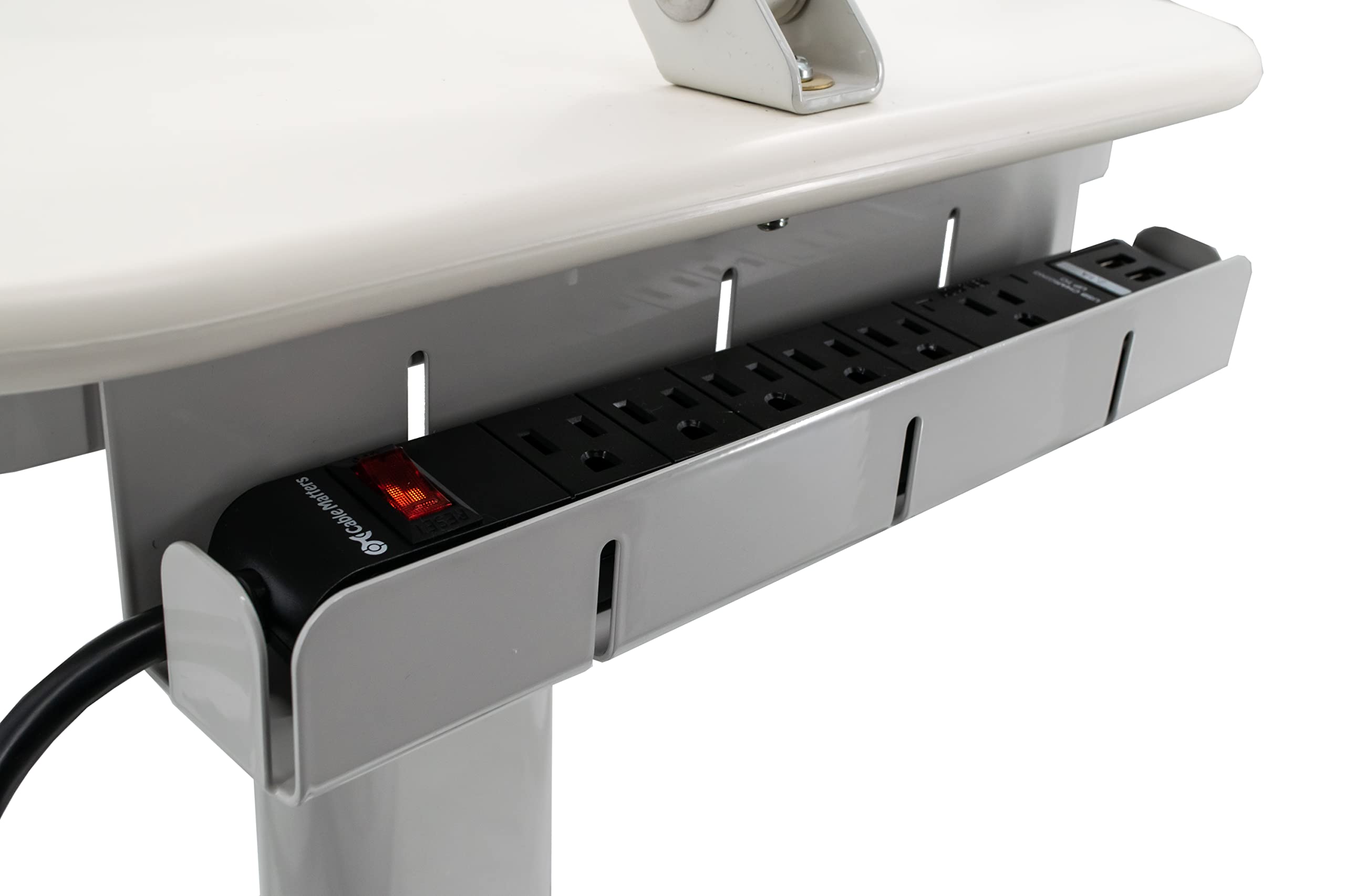 Rolling Medical Workstation – CTA Height Adjustable Mobile Secure Medical Workstation Cart for iPad 10th Gen 10.9" - iPad 7/8/9 Gen 10.2”- iPad Pro 11” - iPad Air 4 - Galaxy Tab S3 - White (QPAD-HRSW)