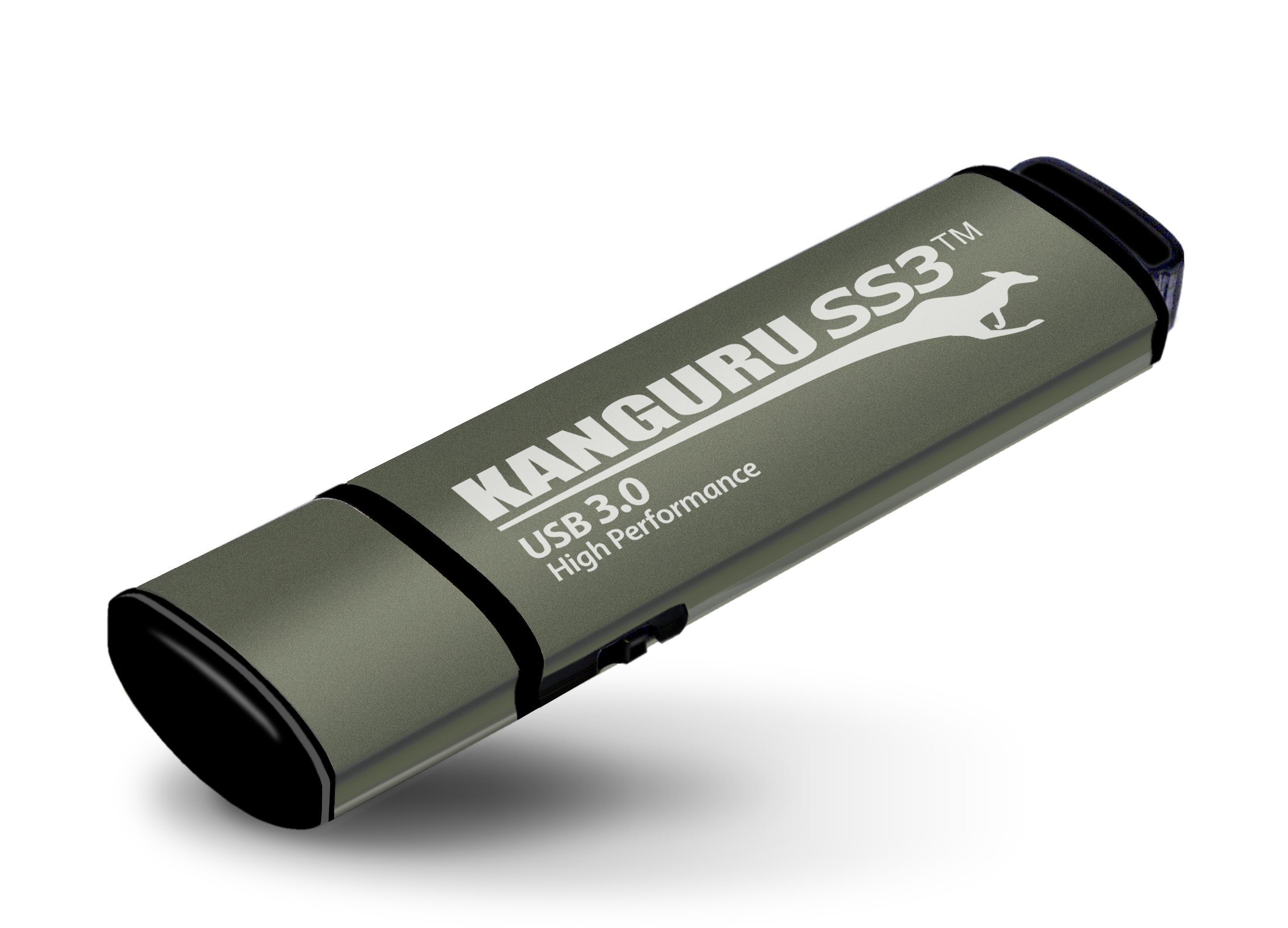 Kanguru SS3 – 256GB USB Flash Drive - Physical Write Protect Switch – SuperSpeed USB 3.0 – Portable