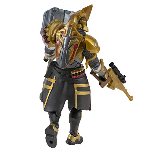FORTNITE Ultima Knight Hot Drop Figure - 4 Inch Action Figure with 25+ Points of Articulation - Includes Vanquisher Harvesting Tool, Palm Leaf Umbrella Glider, Dragoncrest Back Bling, 5 Weapons