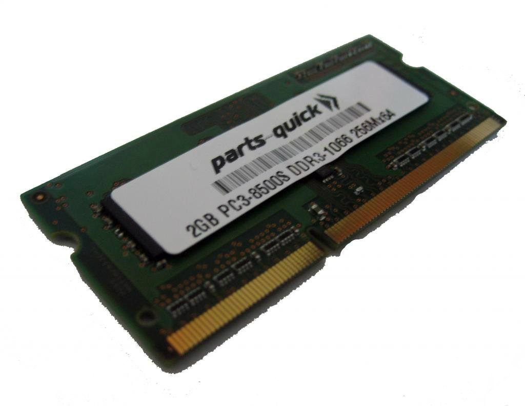 parts-quick 2GB DDR3 Memory Upgrade for Acer Aspire One Happy 2 AOHAPPY2-xxx PC3-8500 204 pin 1066MHz Laptop SODIMM RAM