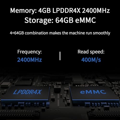 T5 Mini PC,Intel Processor N4020(up to 2.8GHz,4M Cache),Mini Computer with 4GB RAM+64GB eMMC,Dual Screen Display,HDMI+DP,USB3.0,2.4G/5GHz Dual WiFi 5, BT5.0,Gigabit Ethernet,Auto Power On