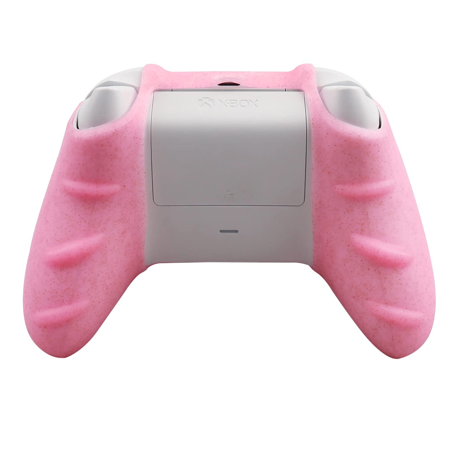RALAN Glitter Controller Skin for Xbox Series, Anti-Slip Silicone Controller Cover Protector Case Compatible for Xbox Series Gamepad Joystick with 4 Cat Caps and Black Pro Thumb Grip x 8.