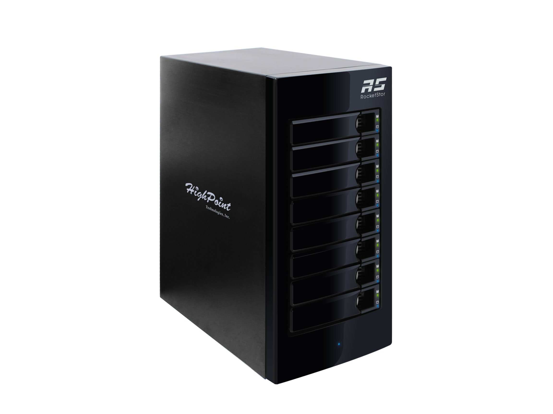 Highpoint RocketStor 6418S 8-Bay 6Gb/s SAS/SATA Tower Storage Enclosure