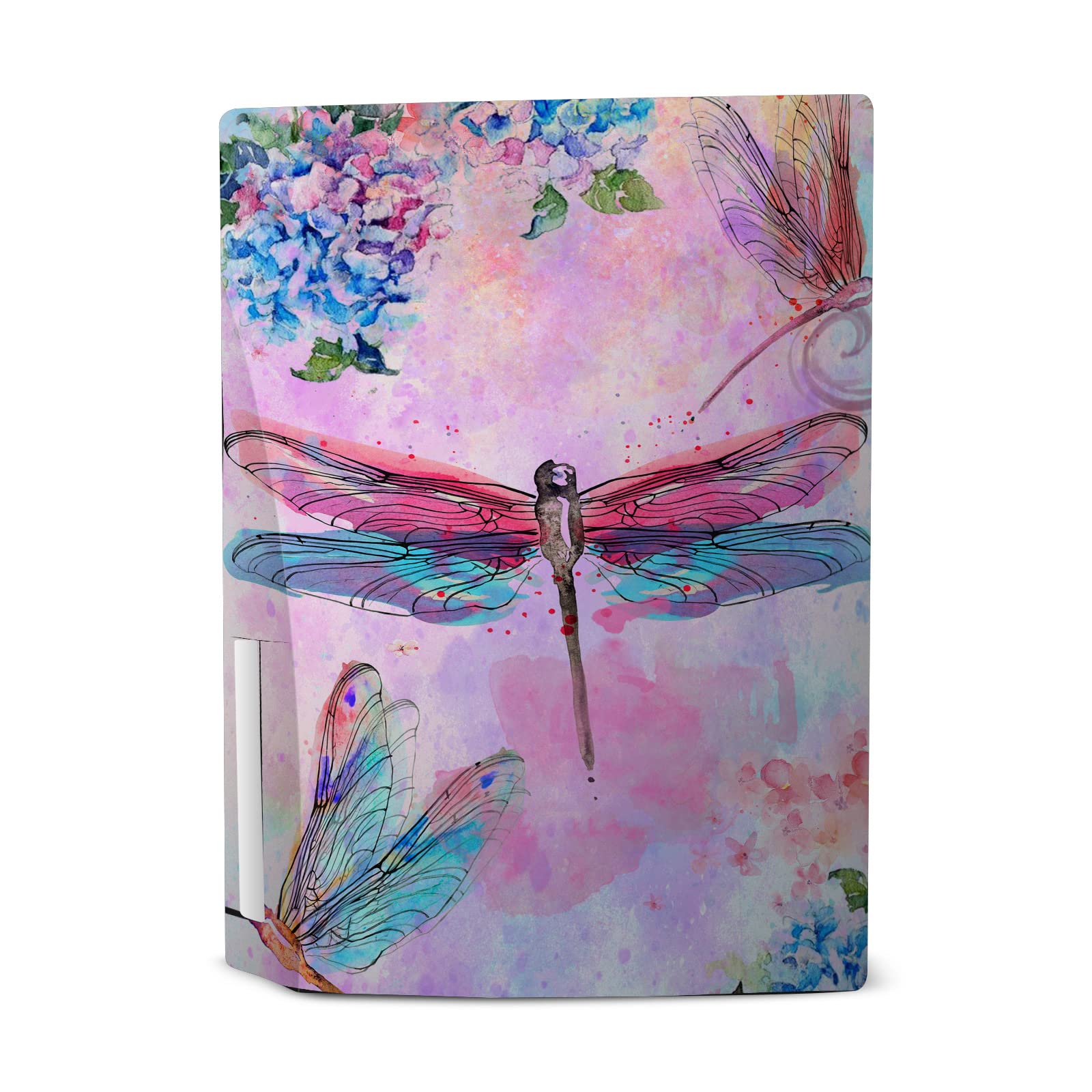 Head Case Designs Officially Licensed Jena DellaGrottaglia Dragonflies Animals Vinyl Faceplate Gaming Skin Decal Compatible With Sony PlayStation 5 PS5 Disc Edition Console & DualSense Controller
