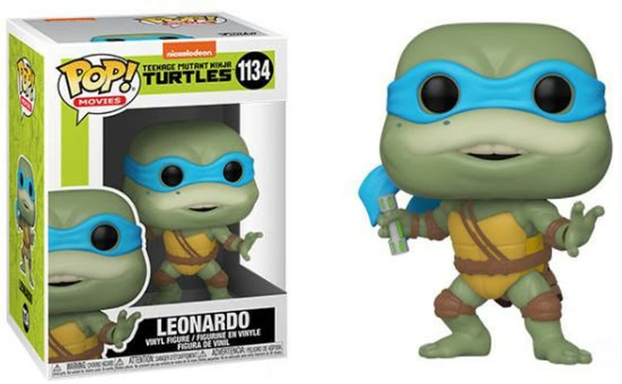 POP Teenage Mutant Ninja Turtles II: Secret of The Ooze - Leonardo Funko Vinyl Figure (Bundled with Compatible Box Protector Case), Multicolored, 3.75 inches