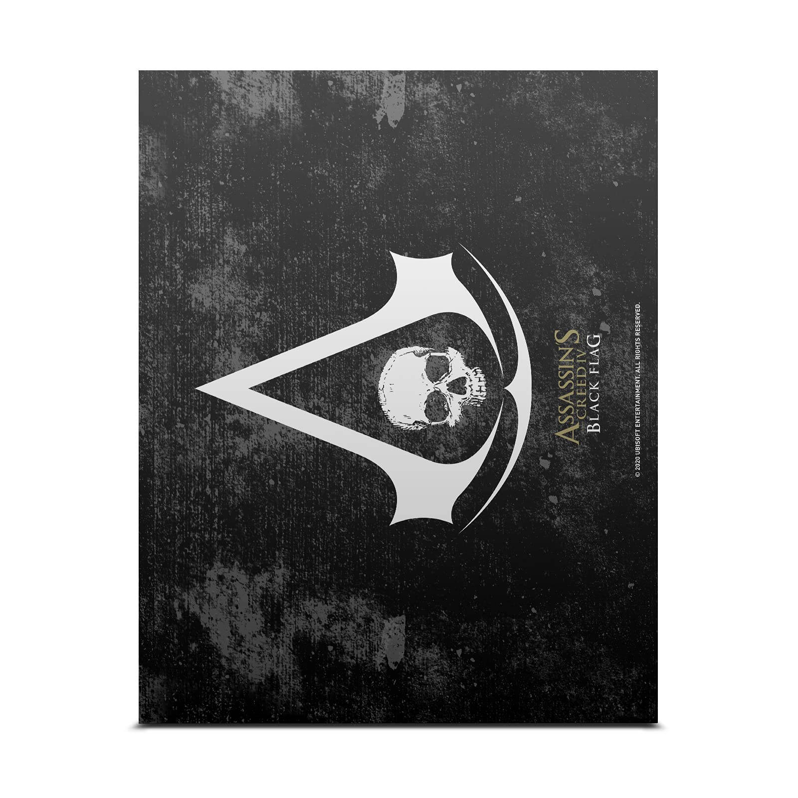 Head Case Designs Officially Licensed Assassin's Creed Grunge Black Flag Logos Matte Vinyl Sticker Gaming Skin Case Cover Compatible With Xbox One X Console and Controller Bundle
