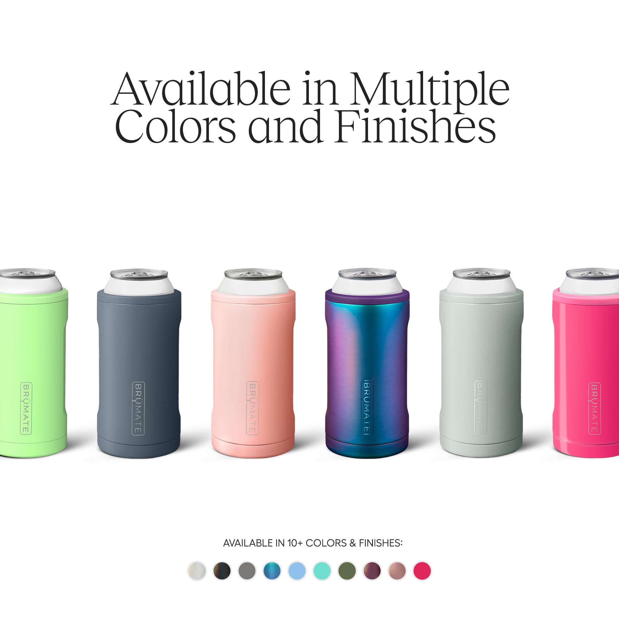 BrüMate Hopsulator Trio 3-in-1 Insulated Can Cooler for 12oz / 16oz Cans + 100% Leak Proof Tumbler with Lid | Insulated for Beer, Soda, and Energy Drinks (Walnut)