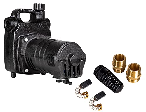 Little Giant UPSP-5 115-Volt, 1600 GPH, 1/2 HP Manual Non-Submersible Multi-Purpose Transfer Pump, 10-Ft. Cord, Black, 555104